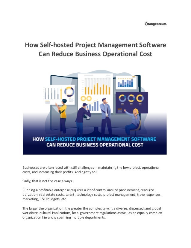How Self-hosted Project Management Software Can Reduce Business ...