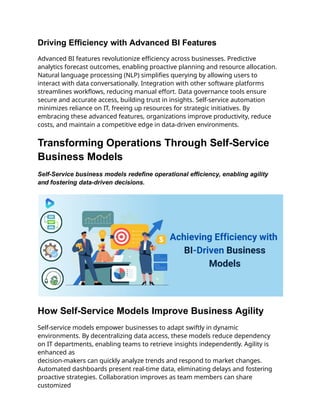 Top Benefits of Implementing Self-Service BI in Your Business | PPTX