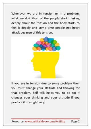 How self talk improves our thinking | PDF