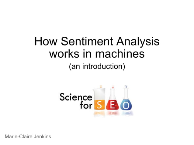 How Sentiment Analysis works | PPT