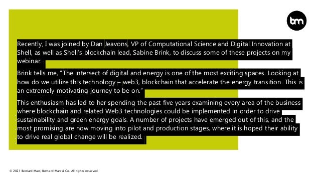 How Shell Is Using Web3 And Blockchain For Sustainability And Energy ...
