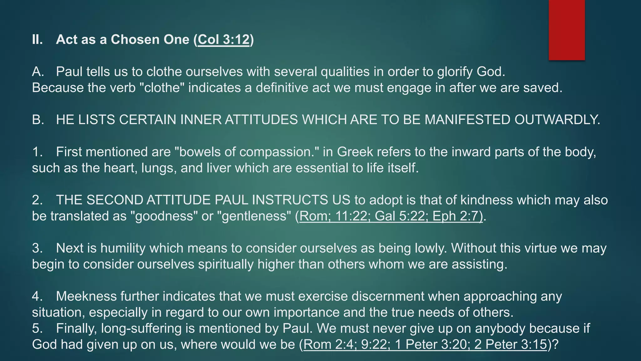 How should a christian behave? | PDF