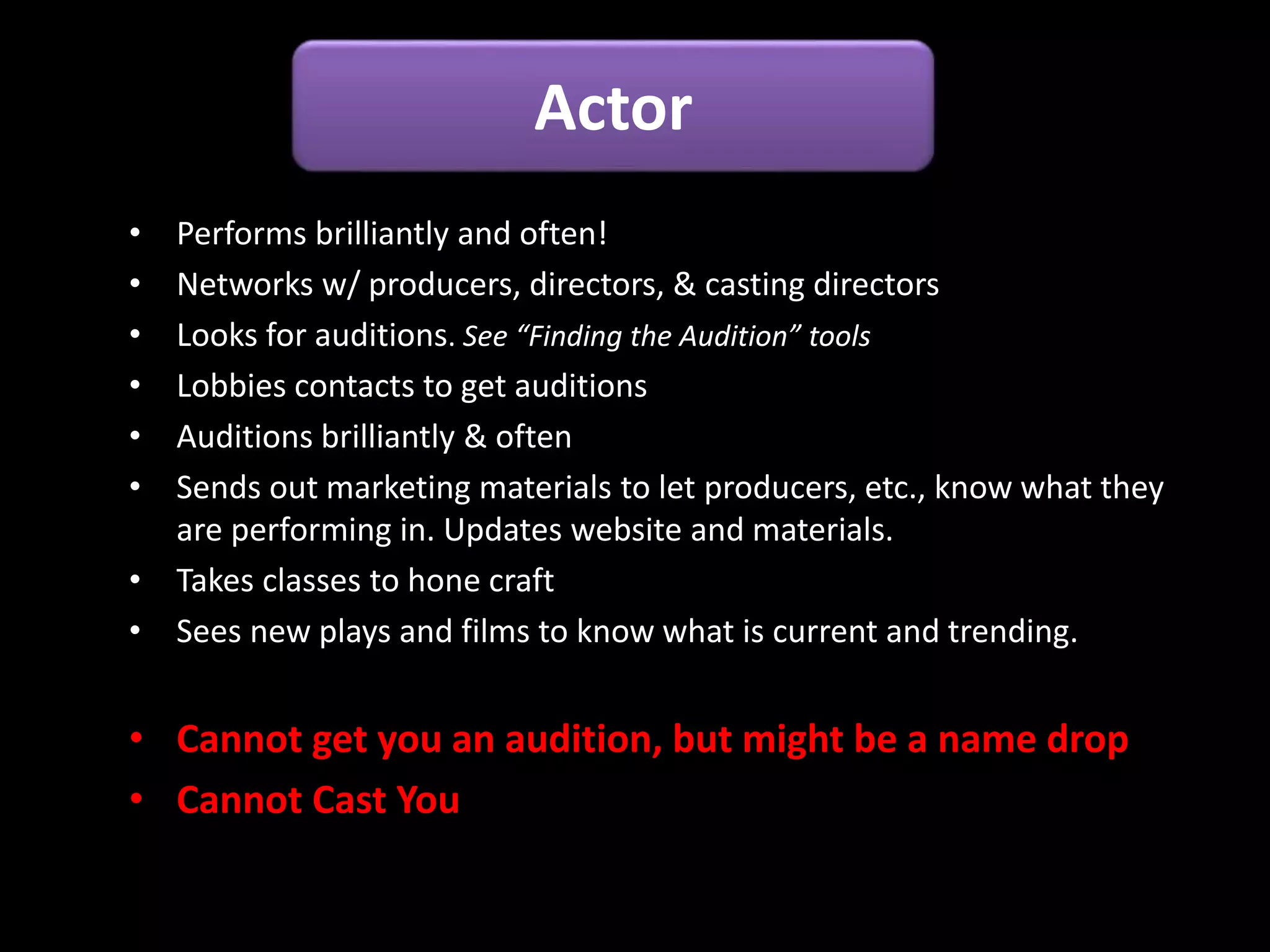 How shows get cast | PPTX