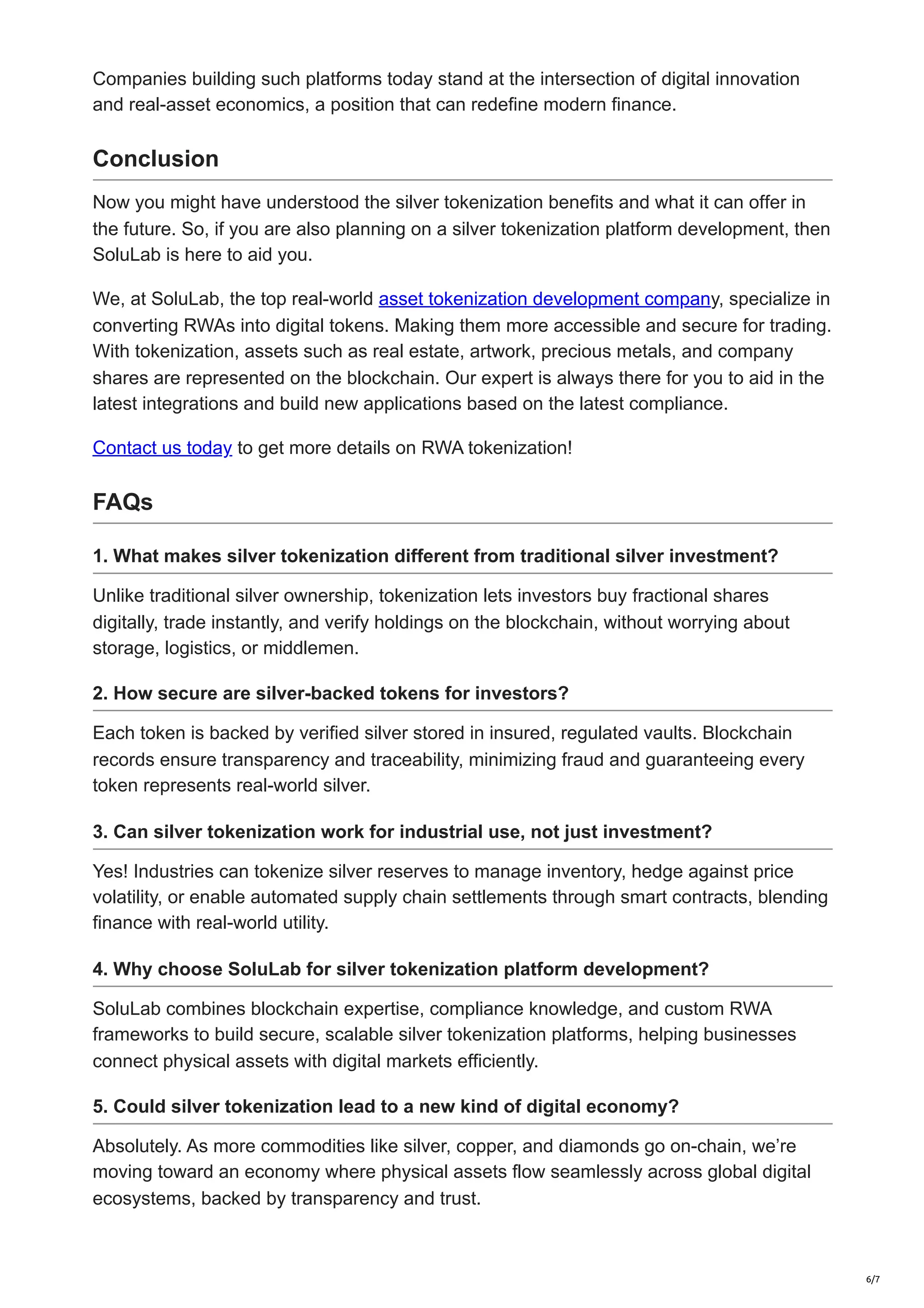 How Silver Tokenization Platform Development Paves the Future of RWAs.pdf