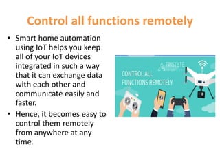 How IoT & Smart Home Automation Will Change the Way We Live | PPTX ...