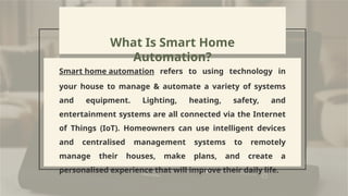 How Smart Home Automation Work: A Simple Guide | PPT