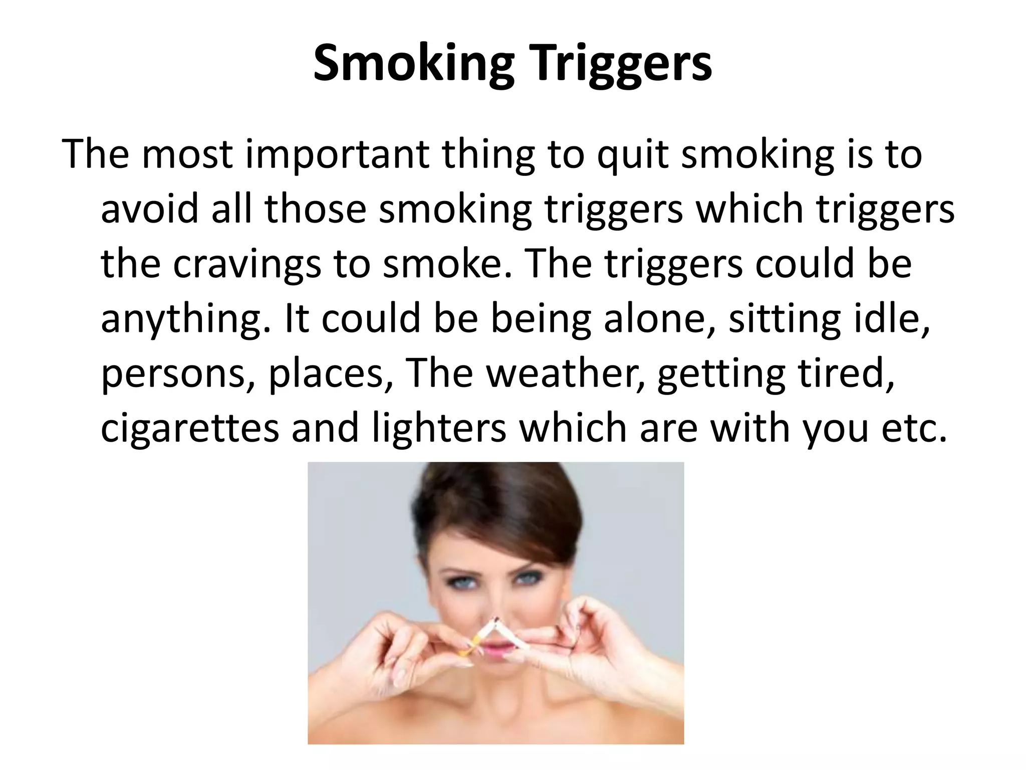 How smokers can reduce their smoking cravings | PPTX