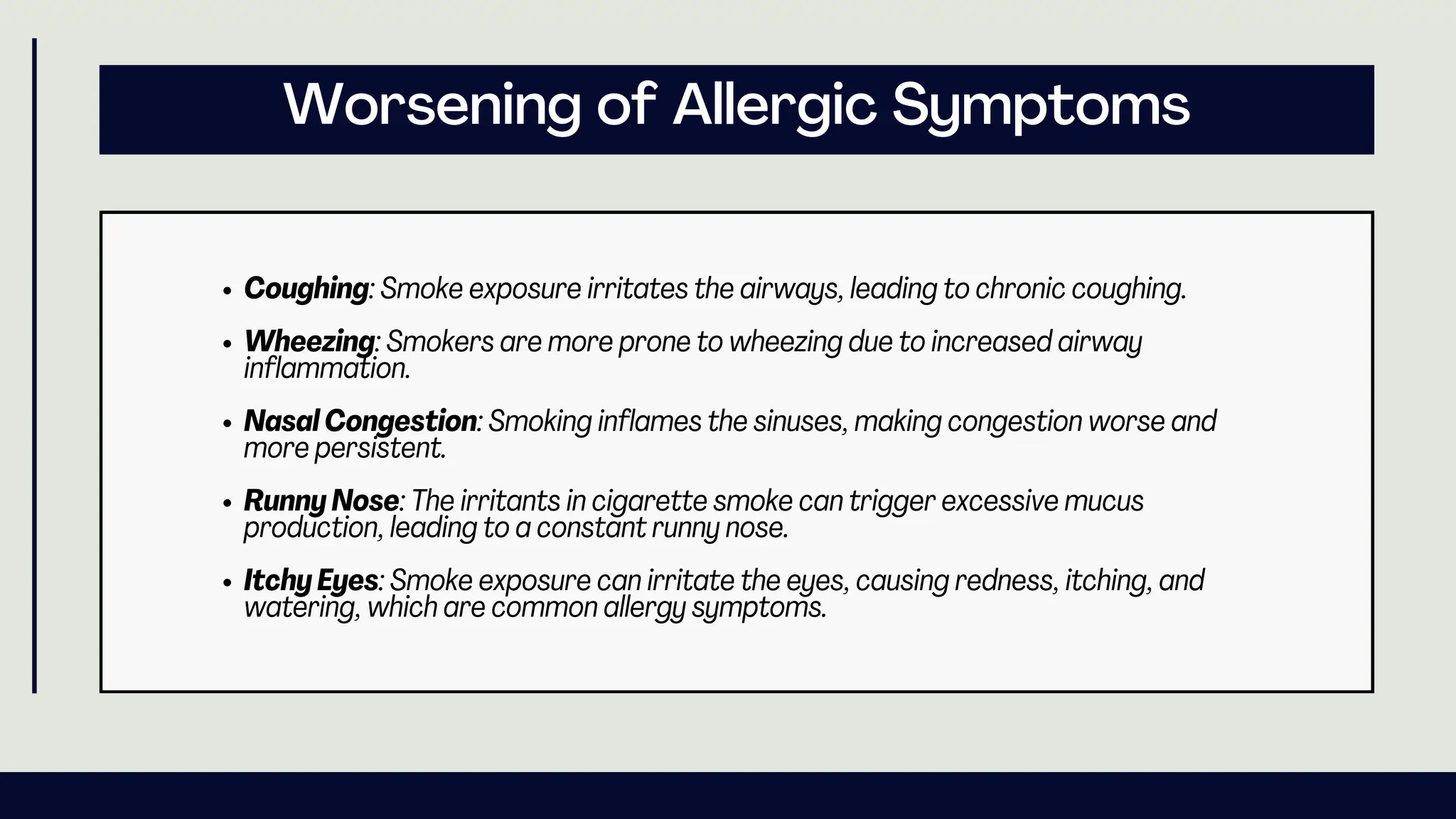 How Smoking Can Worsen Allergies and Increase Your Health Risks | PDF