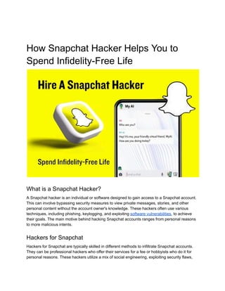 How Snapchat Hacker Helps You to Spend Infidelity-Free Life.pdf | Free ...