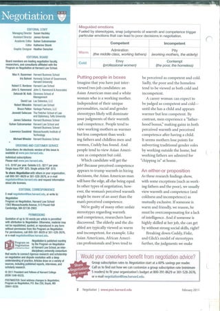 How snap judgment lead negotiators astray | PDF
