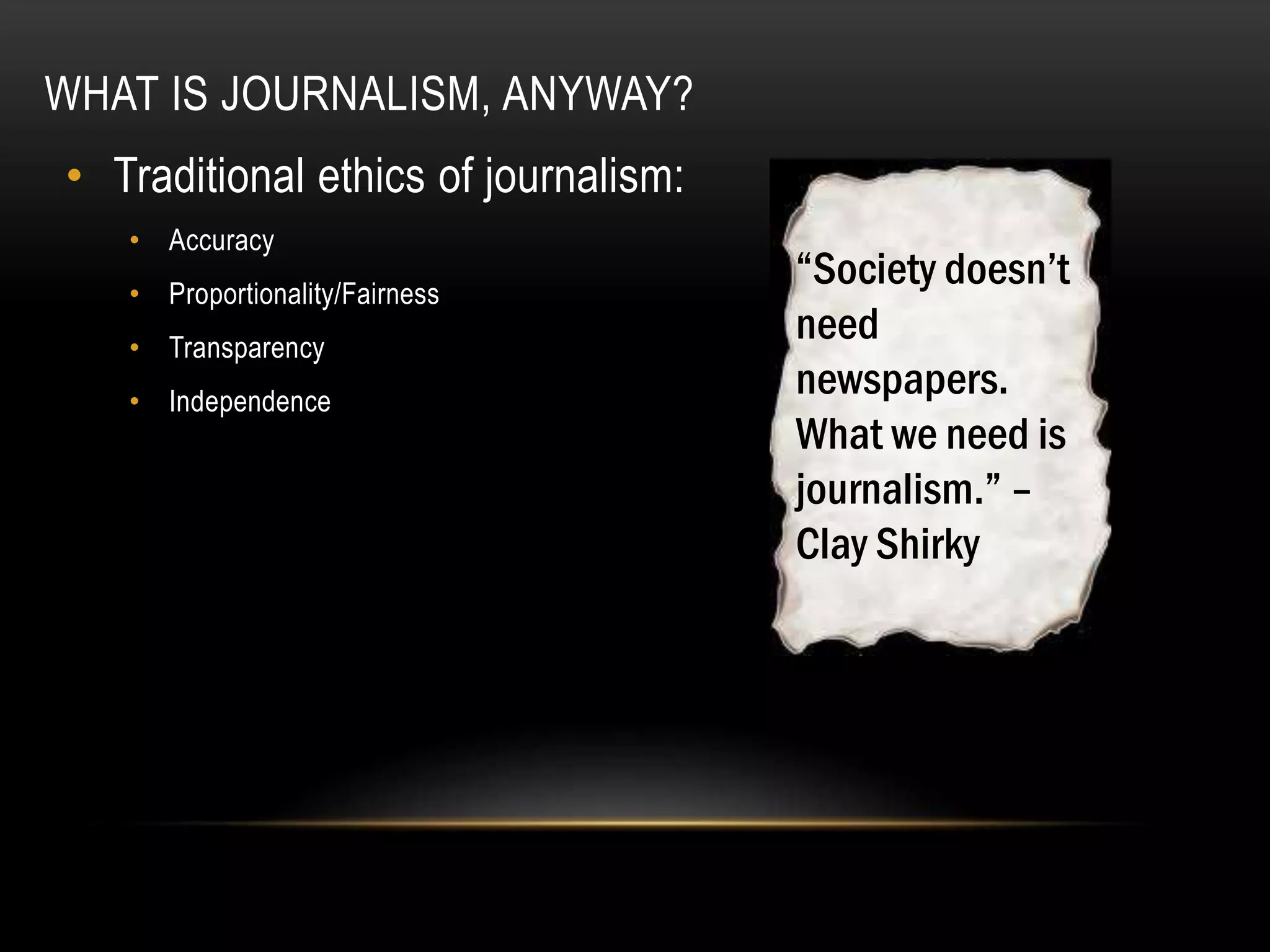 How Social Media Has Impacted Journalism | PPTX