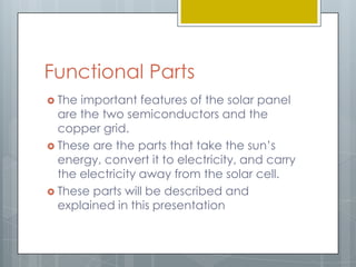 How solar cells work | PPTX