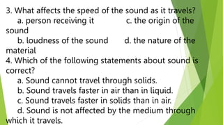 HOW SOUND TRAVEL by rihcard ferrancol 2024 | PPTX