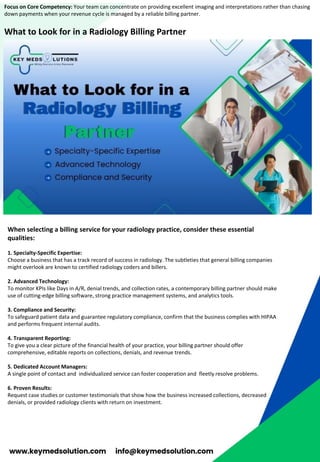 Expert Radiology Billing Services to Maximize Reimbursements | PDF