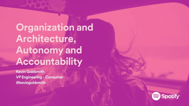 How Spotify Builds Products (Organization. Architecture, Autonomy ...