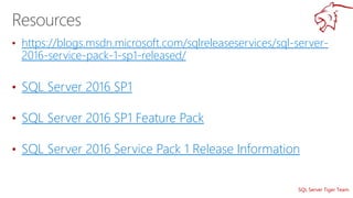 How SQL Server 2016 SP1 Changes the Game | PPT
