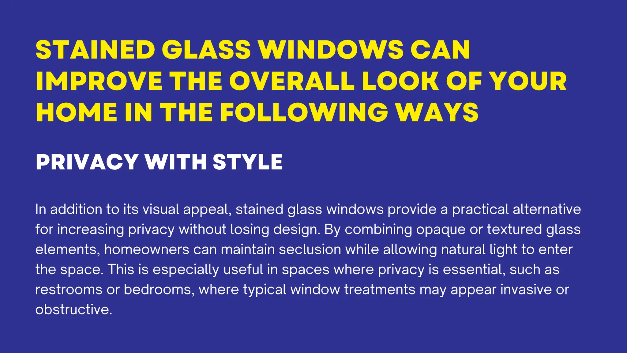 How Stained Glass Windows can Improve the Aesthetics of your Home.pptx