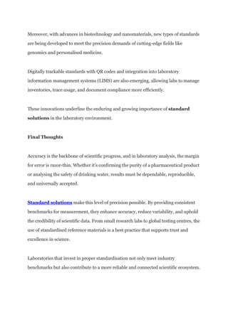 How Standard Solutions Improve Accuracy in Laboratory Analysis.pdf
