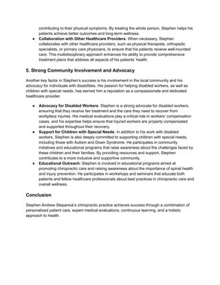 How Stephen Andrew Stepaniuk’s Chiropractic Practice Achieves Success.pdf