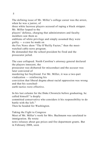 How Stephen Miller Seized the Moment to Battle Immigration B.docx