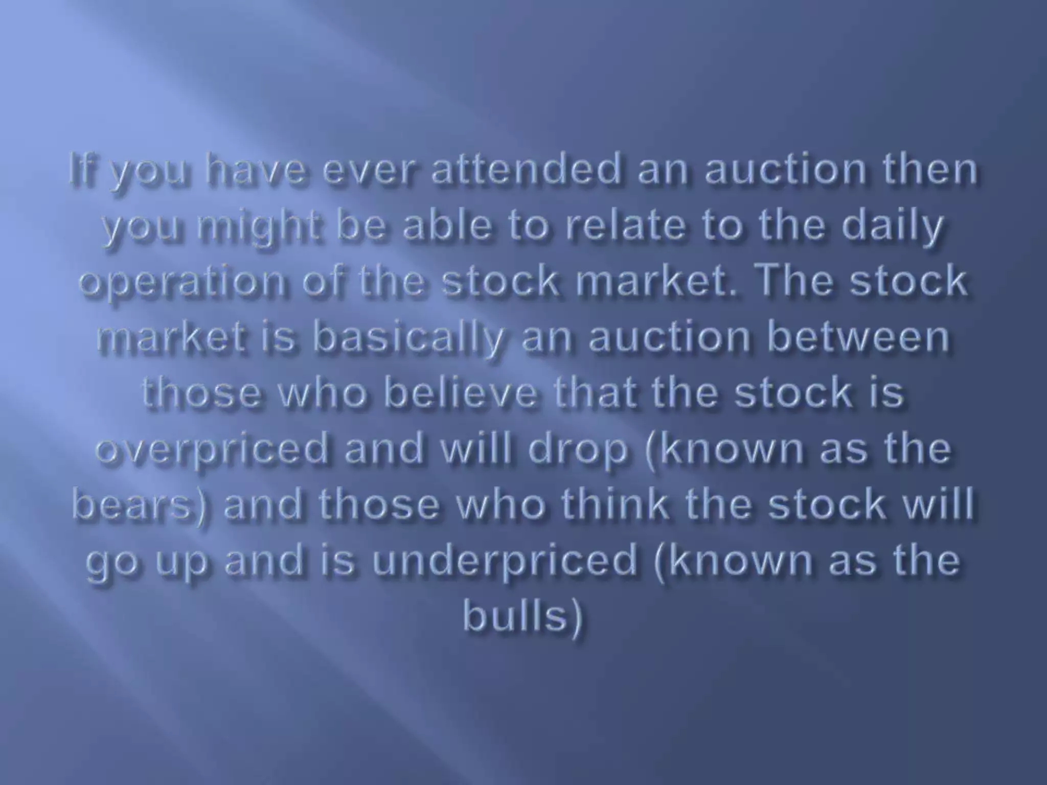 How stock market works | PPT
