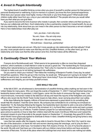 How Successful People Think | PDF