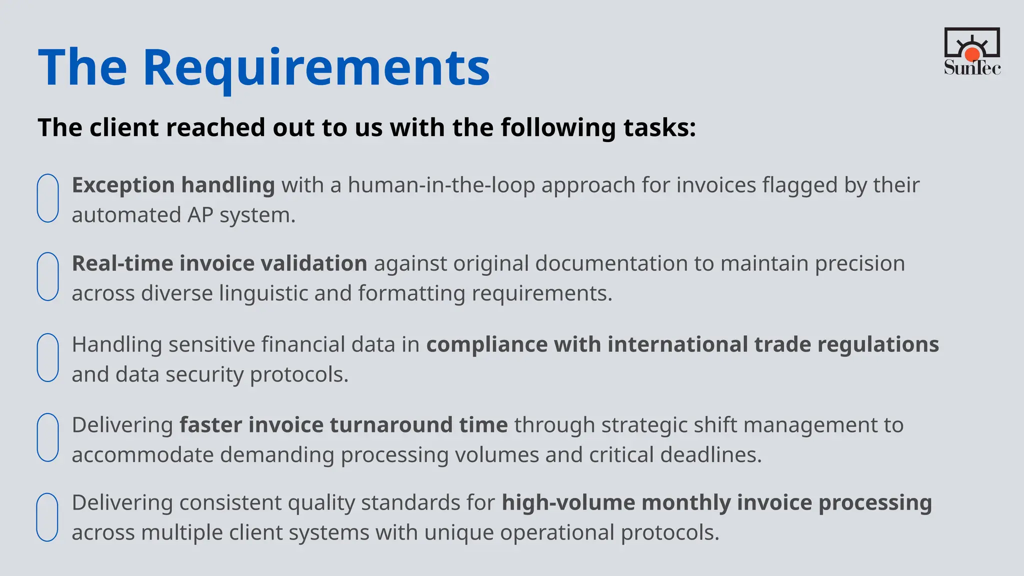 How SunTec India's Invoice Validation Services Increased Efficiency by 45%? | PPTX