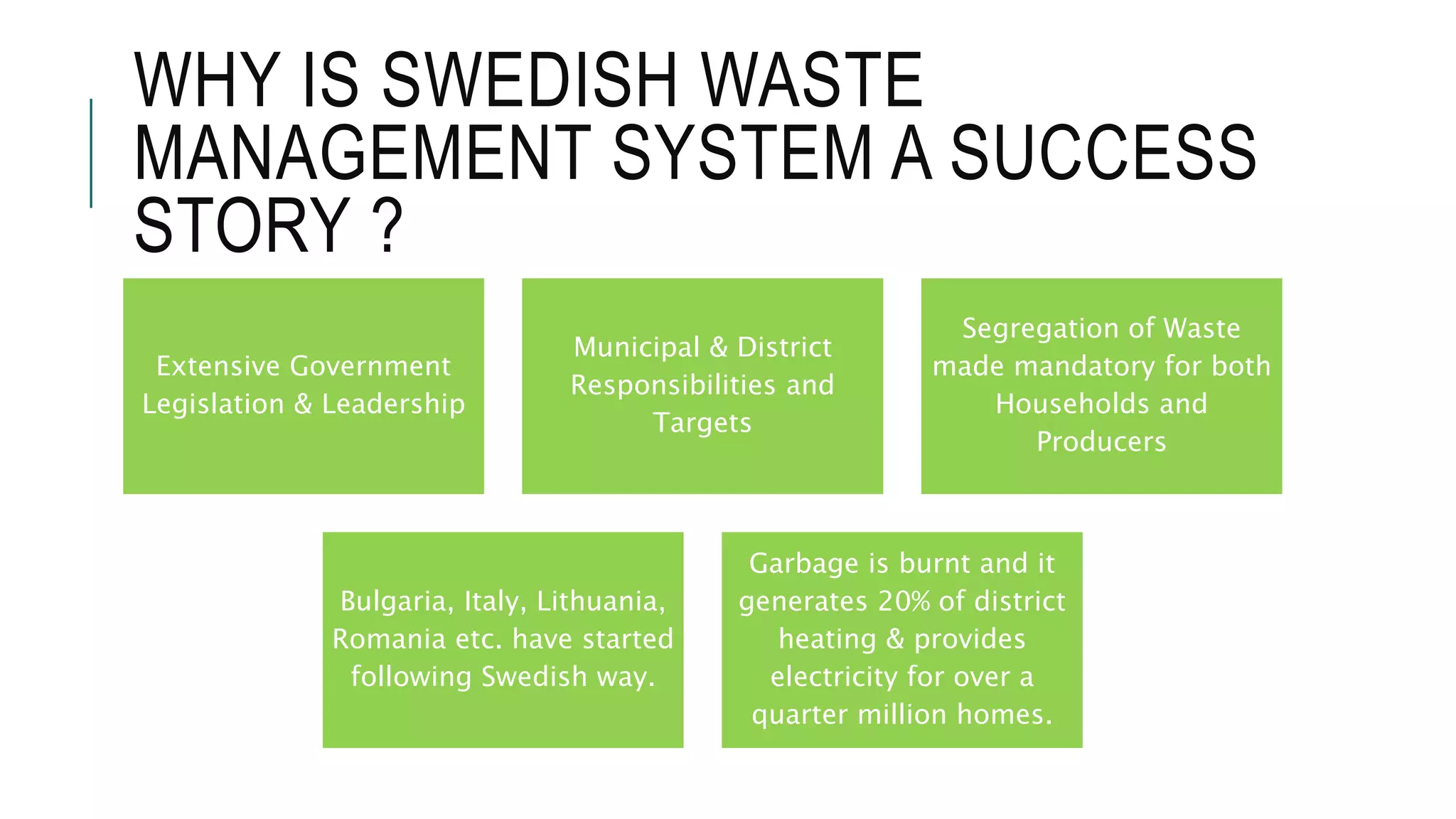 How sweden is turning Waste into Gold | PPTX