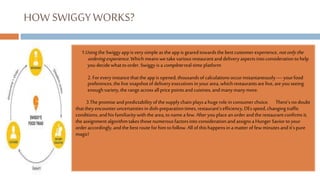 How swiggy works ppt | PPT