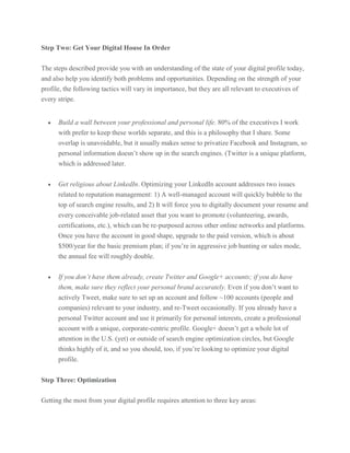 How's Your Digital Profile? | PDF