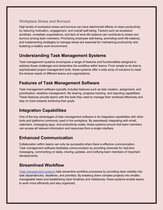 How Task Management Software and Systems Enhance Team Productivity.pdf | Web Conferencing ...