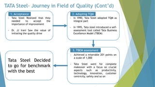 TQM implementation in TATA Steel | PPTX