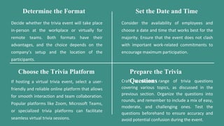 How Team Building Trivia Enhances Workplace Morale | PPT