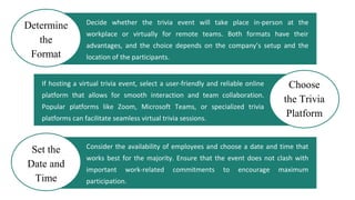 How Team Building Trivia Enhances Workplace Morale | PPT