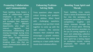 How Team Building Trivia Enhances Workplace Morale | PPT
