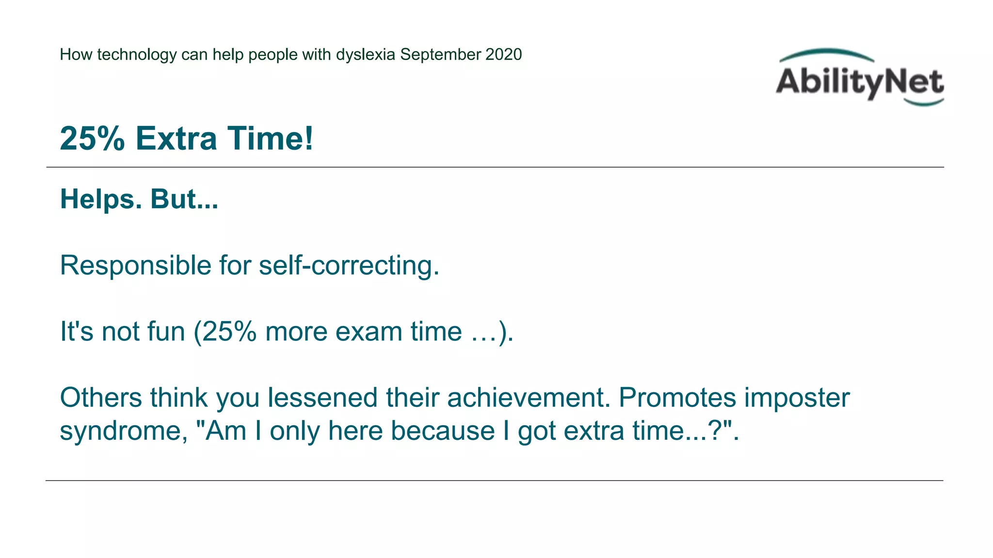 How technology can help people with dyslexia | PPT