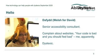 How technology can help people with dyslexia | PPTX