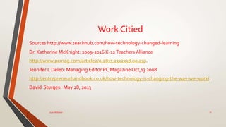 How technology changed the way | PPTX