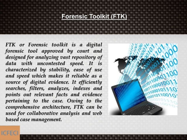 How technology used in computer forensics investigation | PPT