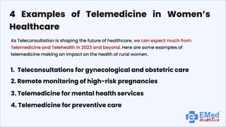 How Telemedicine Safeguards Women’s Health In Rural Areas? | PPT