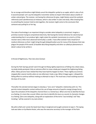 Copy & Cancel Telepathy and Zero-Zero Telepathy | PDF