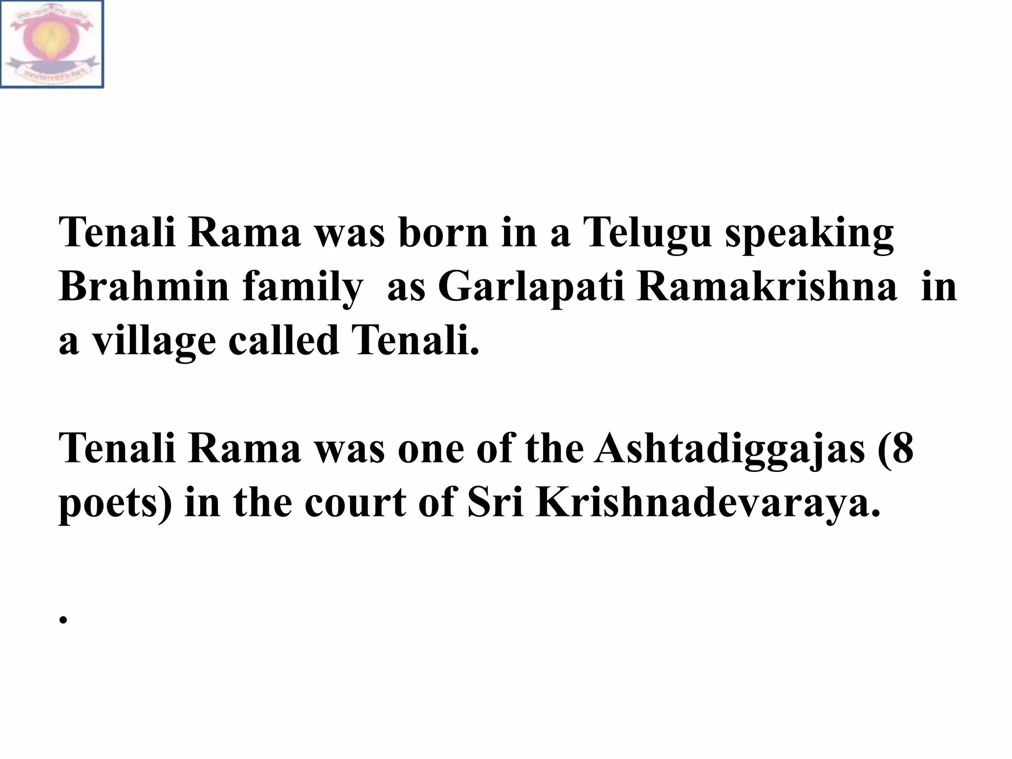 How Tenali Rama became a Jester 3rd english.pptx