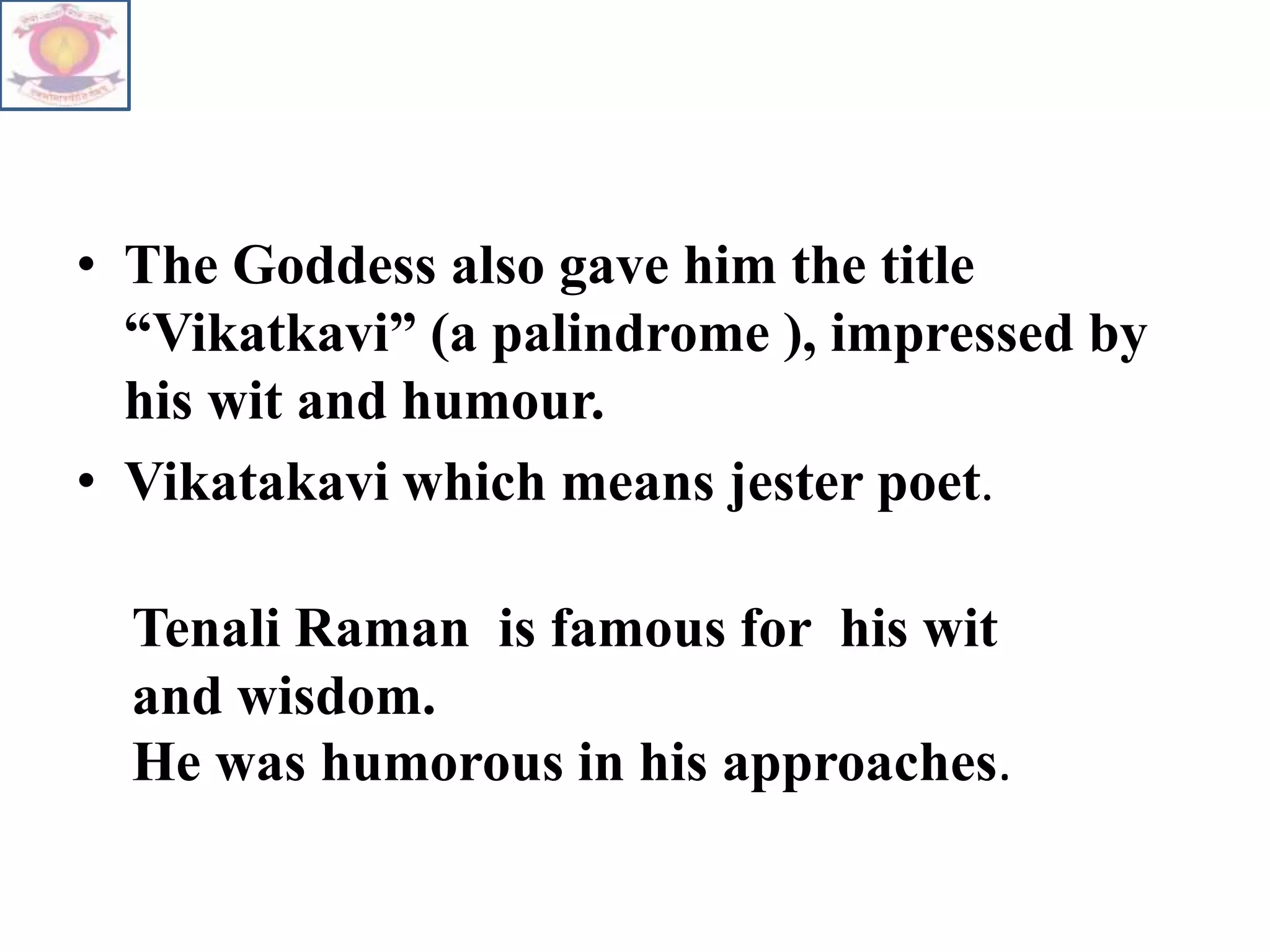 How Tenali Rama became a Jester 3rd english.pptx