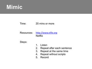 How tf do i learn english | PPT