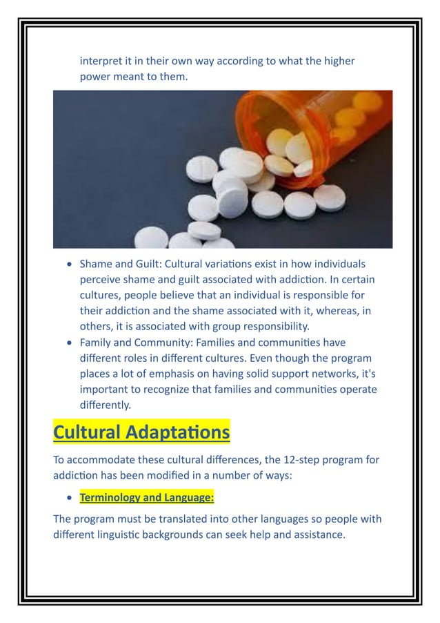 12-Step Program For Addiction And Cultural Considerations | PDF