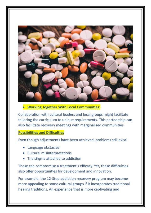 12-Step Program For Addiction And Cultural Considerations | PDF