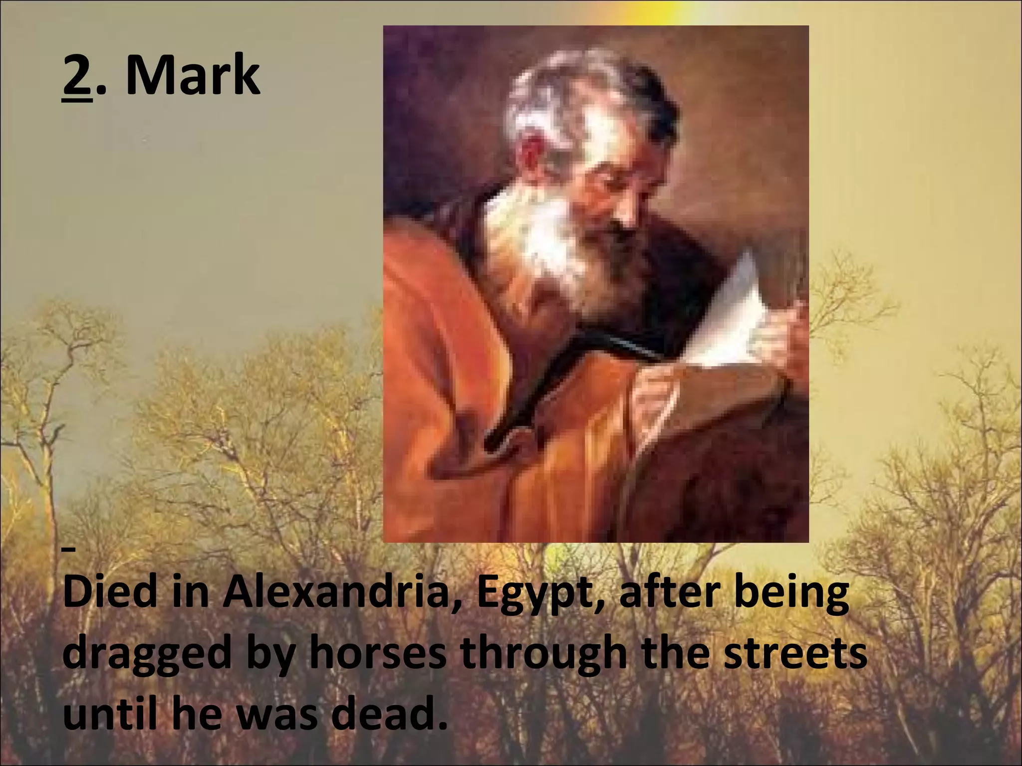 How the apostles_died | PPS