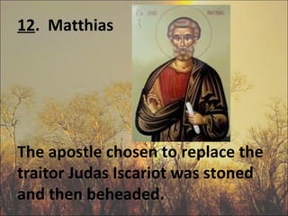 How the apostles_died | PPS