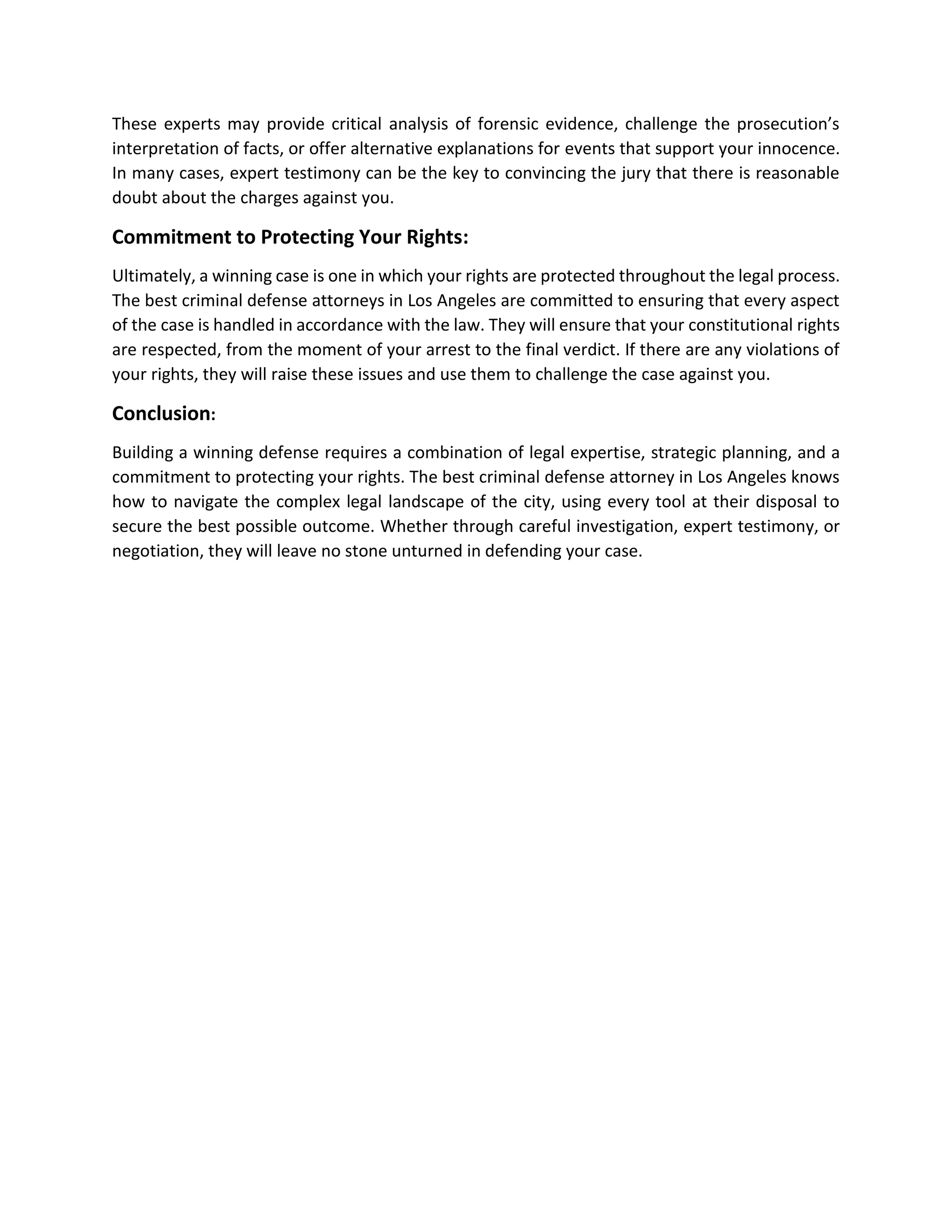 How The Best Criminal Defense Attorney in Los Angeles Builds a Winning ...
