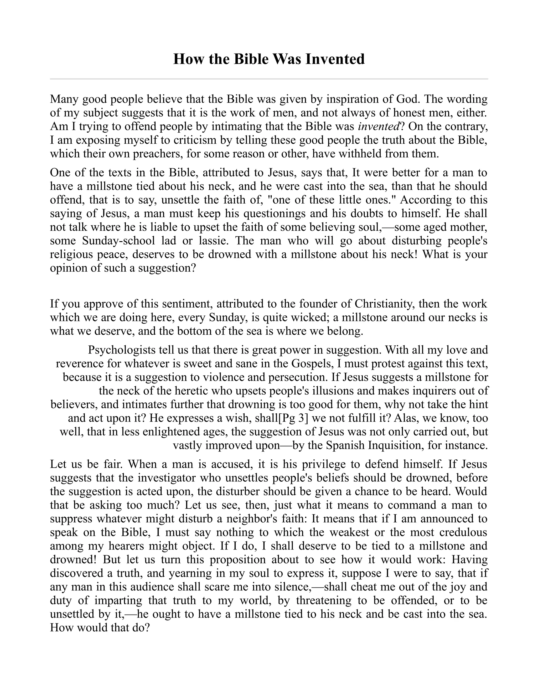 How The Bible Was Invented | PDF